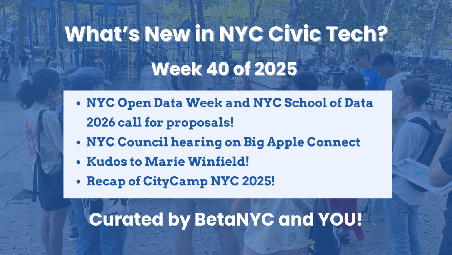What’s New in NYC Civic Tech – October 3, 2025 - BetaNYC